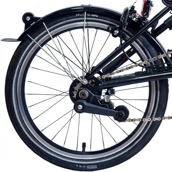 Brompton BLACK single / two speed rear wheel - B-Spokes