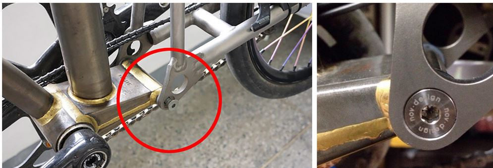 NOV Design Titanium Rear Hinge Spindle - B-Spokes